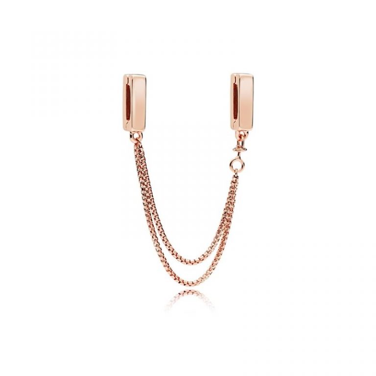 Pandora潘多拉 787601 ROSE流动锁链 Rose Reflexions Safety Chain – AP澳洲中文网